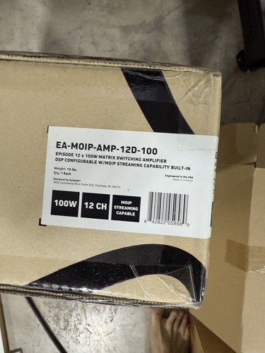 Episode 12-Channel/6-Zone 100W Amplifier DSP-Configurable with MoIP ...