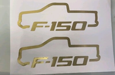 Ford Emblem F150 Sticker 2.2x5.5 Vinyl Sticker Gold | eBay