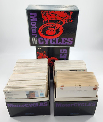Set of 2 Atlas Editions Motorcycle Trading Info Cards Box Sets - With ...
