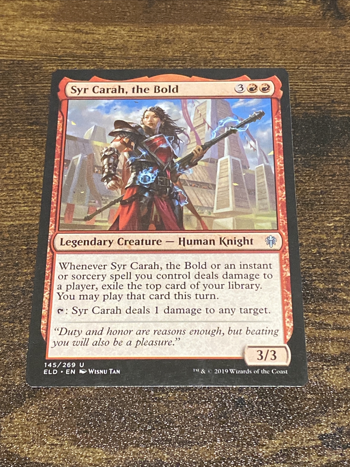 Syr Carah, The Bold 145/269 Throne of Eldraine MTG Magic The Gathering ...