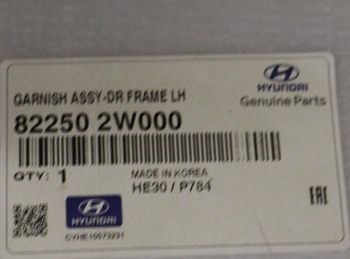 NEW OEM 2013-15 HYUNDAI Santa Fe LEFT Front Door-Applique Window Trim ...