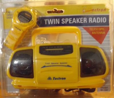 TECTRON: MINI BOOM BOX, RADIO FM & AM – Model #168– with Speaker | eBay