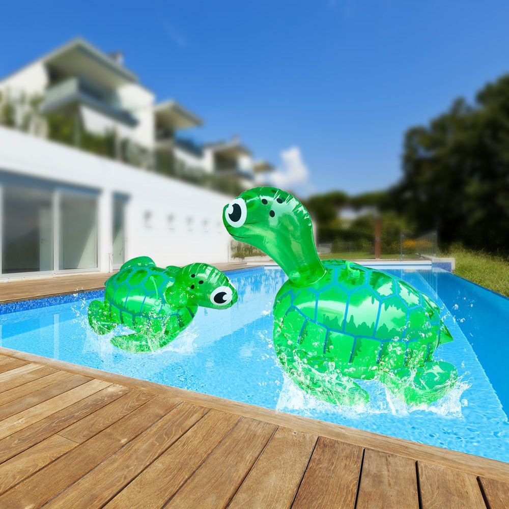 2Pcs Luminous PVC Elastic Kids Toy Turtle Inflatable Toys Animal-shaped ...