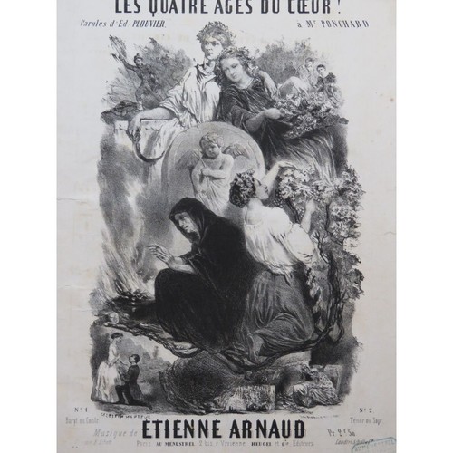 ARNAUD Étienne Les quatre âges du coeur Nanteuil Chant Piano ca1850 | eBay