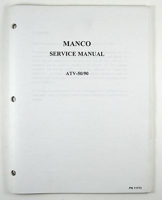 Manco ATV 50/90/100 Service Manual 11773 ATV Models 50 90 100 | eBay