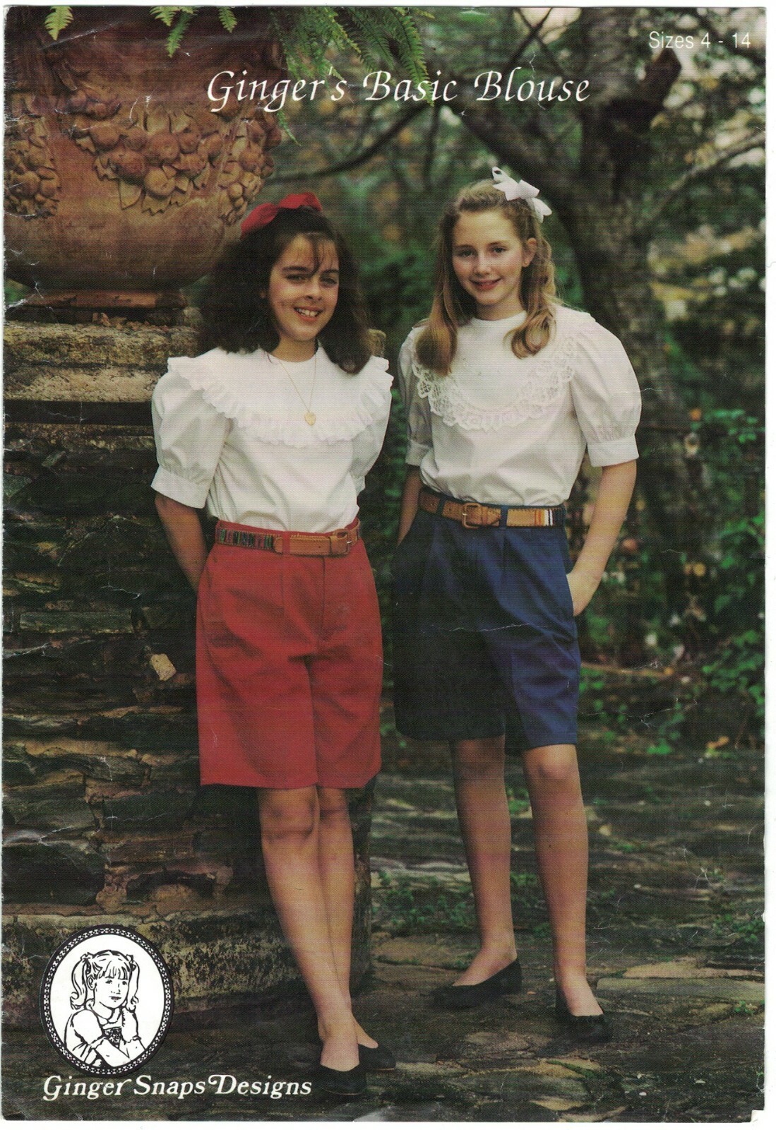 Ginger Snaps Designs Basic Blouse Pattern Puff Sleeves Girls Size 4-14 Uncut | eBay