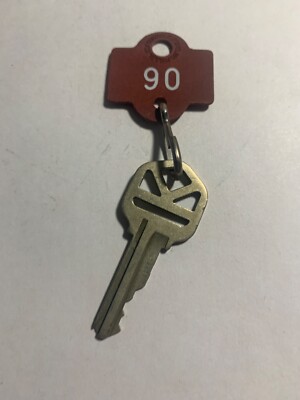 Vintage College Dorm room Hotel Motel Room Key Fob with Key #90 | eBay