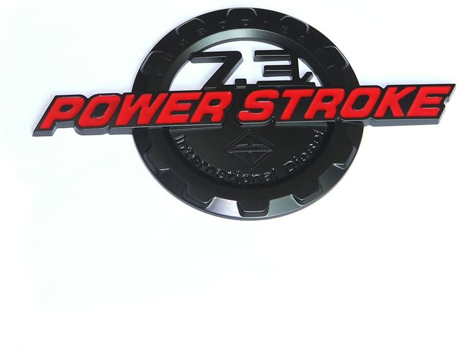Logo International De Ford Powerstroke CAST ALUMINUM EMBLEMS