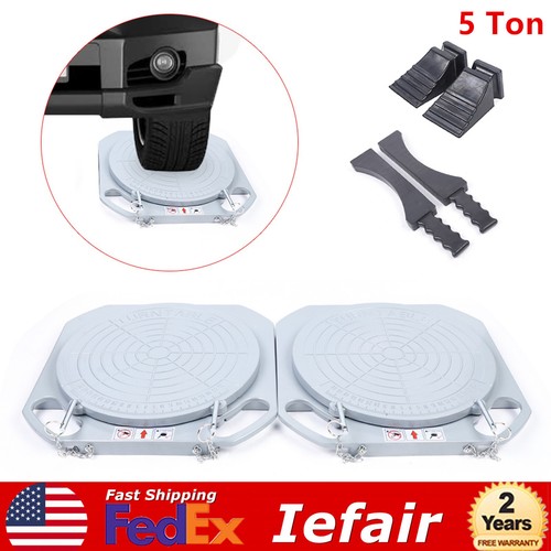 2 Pack Wheel Alignment Turntable Turn Plates 360 Rotating Turn Plate 1 ...