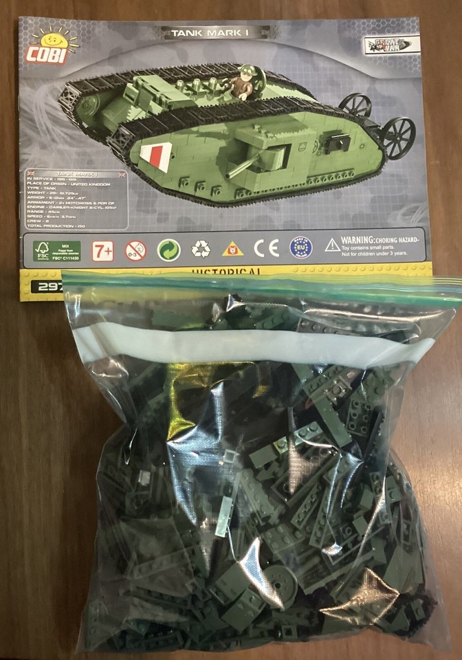 COBI Mark 1 Tank Building Set # 2972 WW1 No Minifigure *PLEASE READ* | eBay