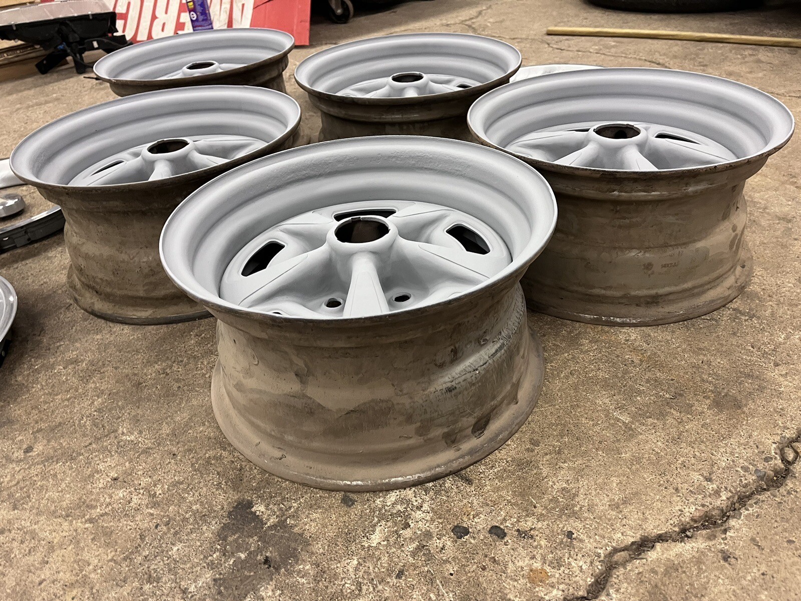 71 72 Pontiac GTO Firebird 14x7 Rally II Wheels Date Matched Set Of 5 M ...