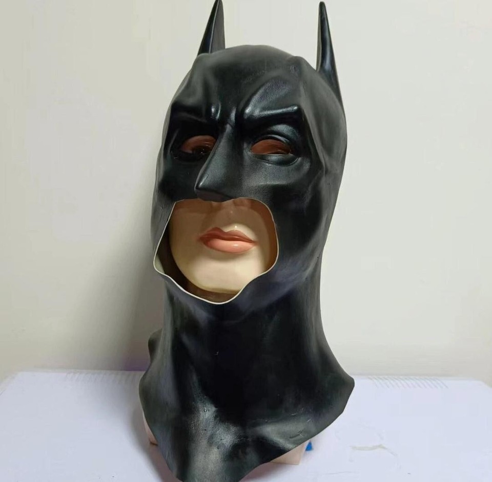Batman Full Mask With Cowl Adult The Dark Knight Rises Superhero ...