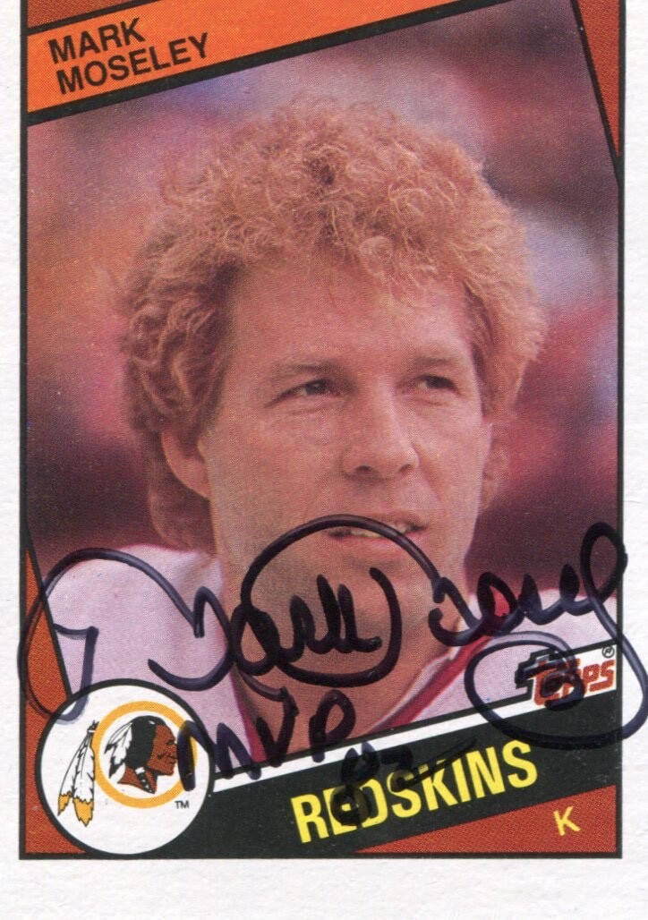 1984 Topps - MARK MOSELEY - Hand Signed Autograph Vintage Card #385 ...