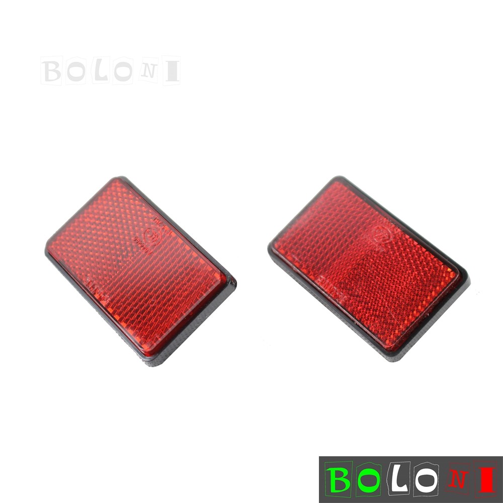 2x Rectangle Red Reflector Bolt On Side Marker For Truck Bus Trailer ...