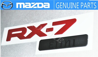 MAZDA Genuine RX-7 FD3S Efini RED Rear Badge Emblem RARE ITEM JDM | eBay