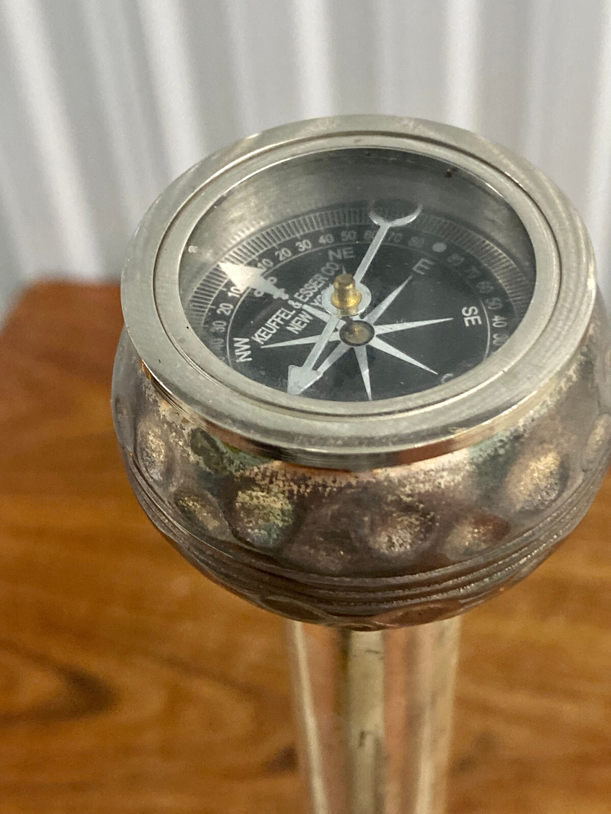 Vintage Keuffel & Esser Co Walking Stick with Compass… - Gem