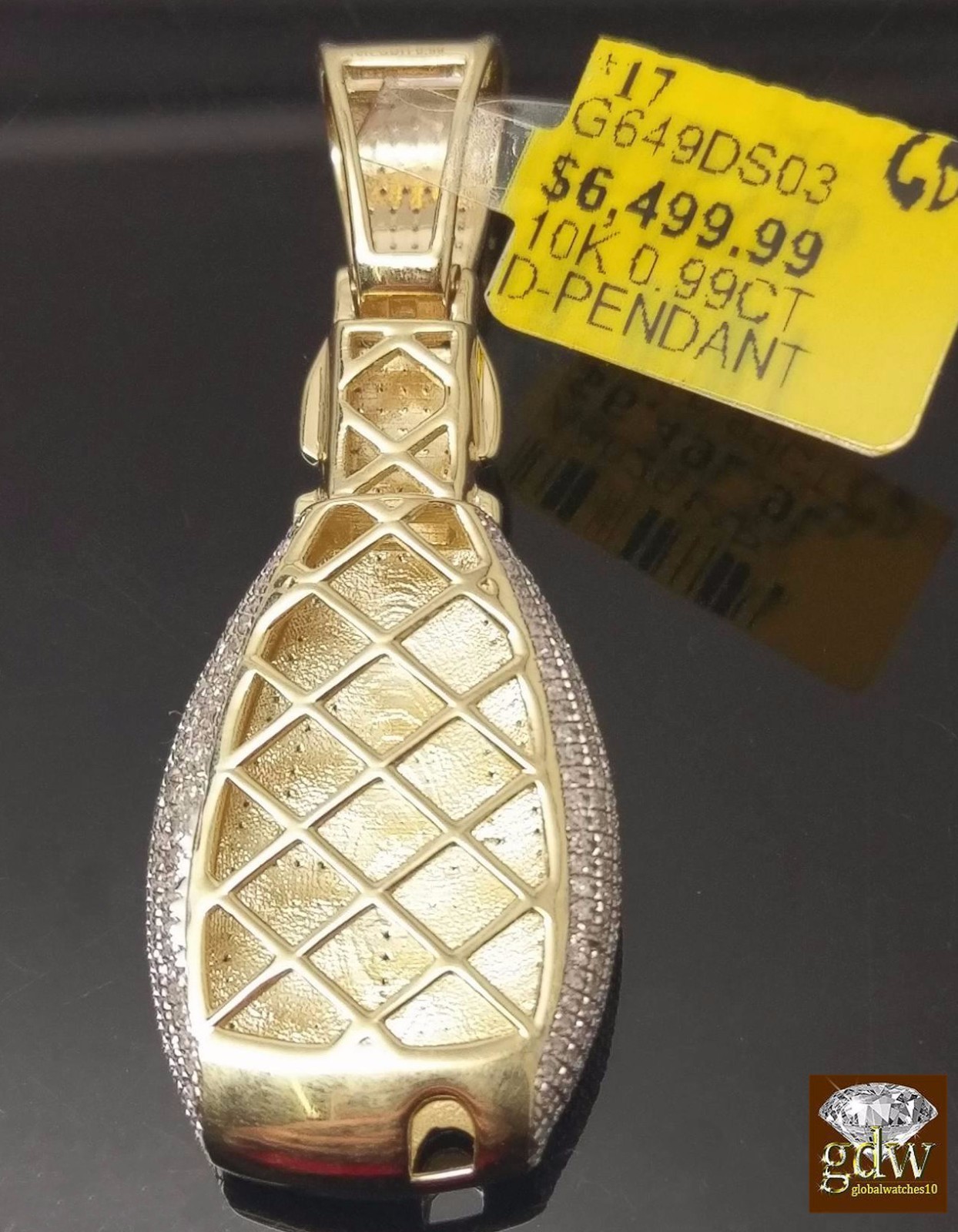 Real 10K Yellow Gold Genuine Diamond Car Key Charm Pendent Men | eBay