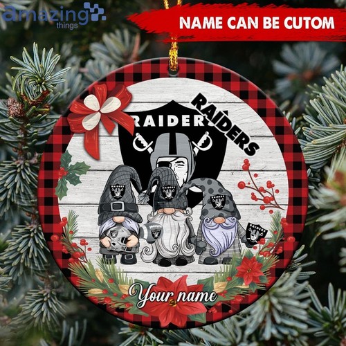 Personalized Las Vegas Football Raiders Team Christmas Ceramic Ornament ...