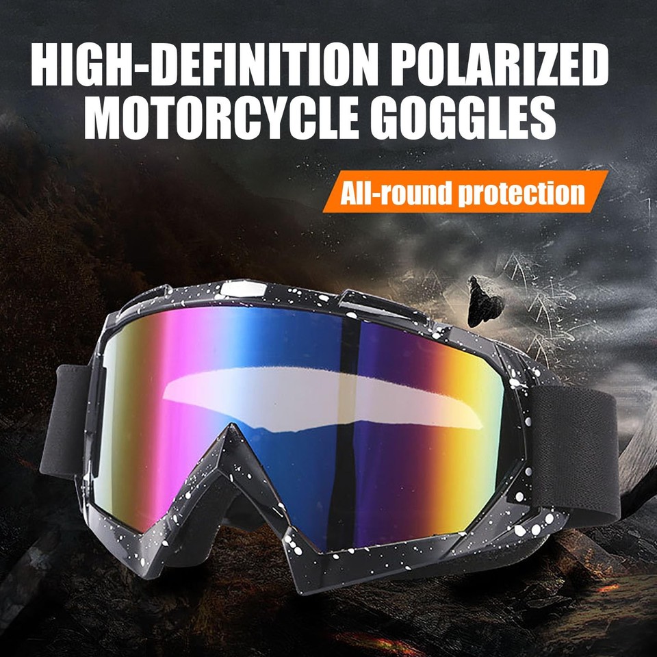 2 Pack Dirt Bike Goggles with 2 Packs Neck Gaiters, Motorcycle ATV ...
