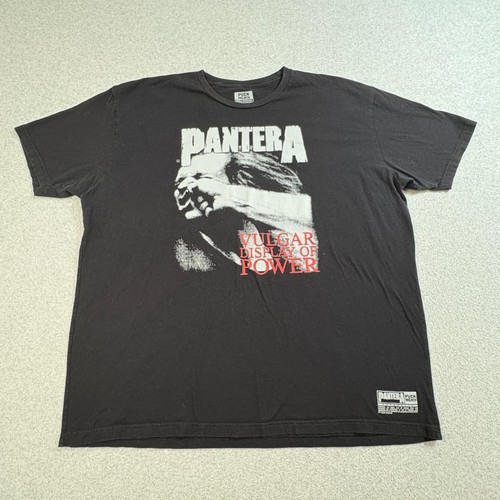 Pantera Vulgar Display Of Power Shirt Mens 3XL Black Metal Band 92 Puck ...