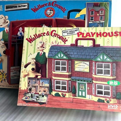 Wallace & Gromit Playhouse Set of 2 with 8 Figures Rare Collectible Toy ...
