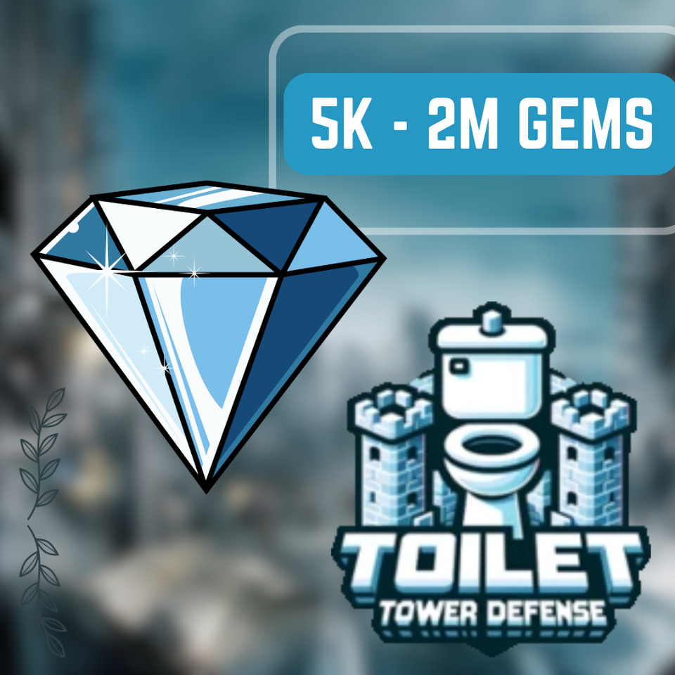 ROBLOX Toilet Tower Defense (TTD) Gems /units (5,000 - 10,000,000) Fast ...