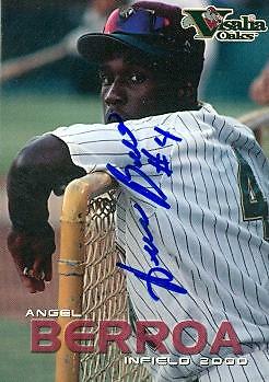 Angel Berroa autographed Baseball Card (Visalia Oaks) 2000 Grandstand ...
