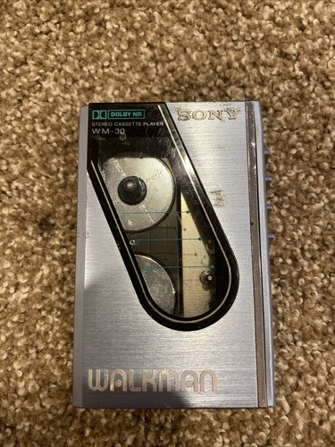 Sony Walkman WM-30 Portable Cassette Player Rare Blue - Working | eBay