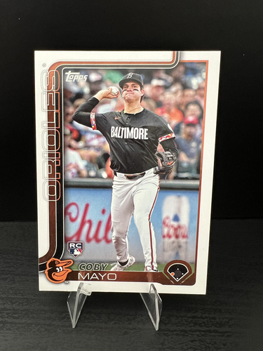 2025 Topps Series 1 #20 Coby Mayo RC Rookie Card Baltimore Orioles ...