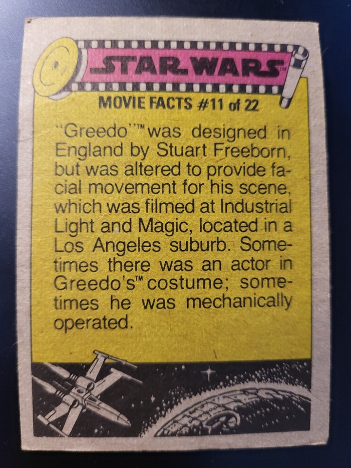 1977 Topps Star Wars Series 5 Orange Card #273 C3po Artoo Fault *Crease ...