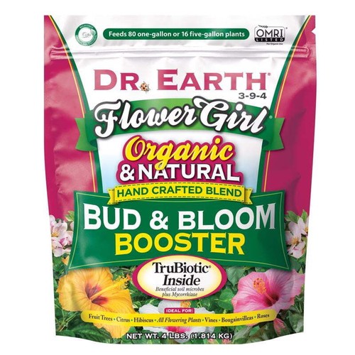 Dr. Earth Flower Girl Premium Bud & Bloom Booster Plant Food, 3-9-4 ...