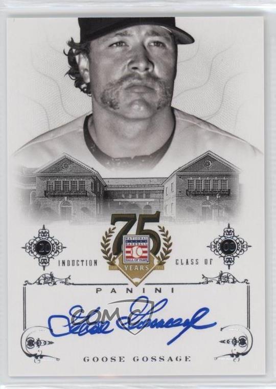 2014 Panini Hall of Fame Signatures Rich Gossage Goose Gossage #30 Auto ...