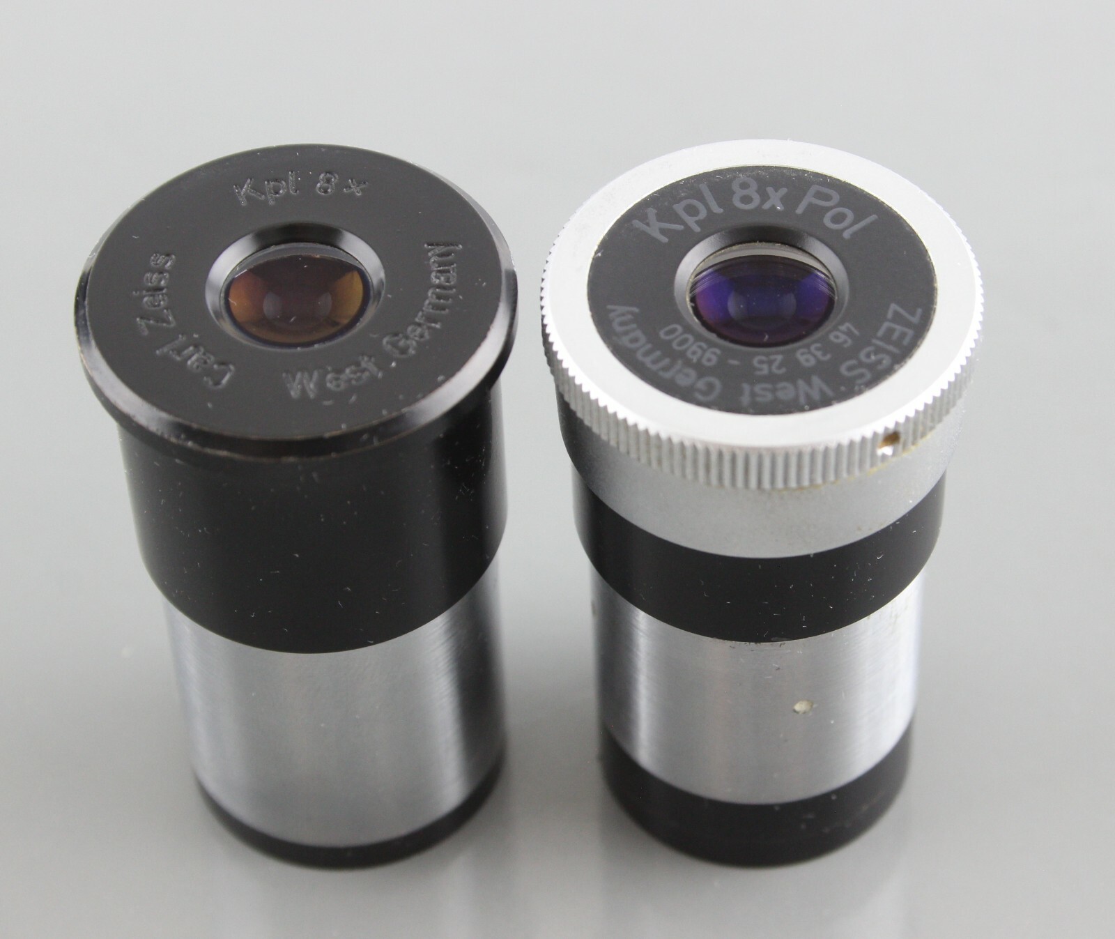 Pair Zeiss Kpl 8x Pol Strain Free Microscope Eyepieces Petrographic | eBay
