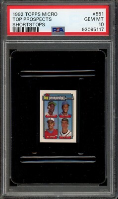 1992 Topps Micro Top Prospects #551 Chipper Jones PSA 10 (GEM MT) | eBay
