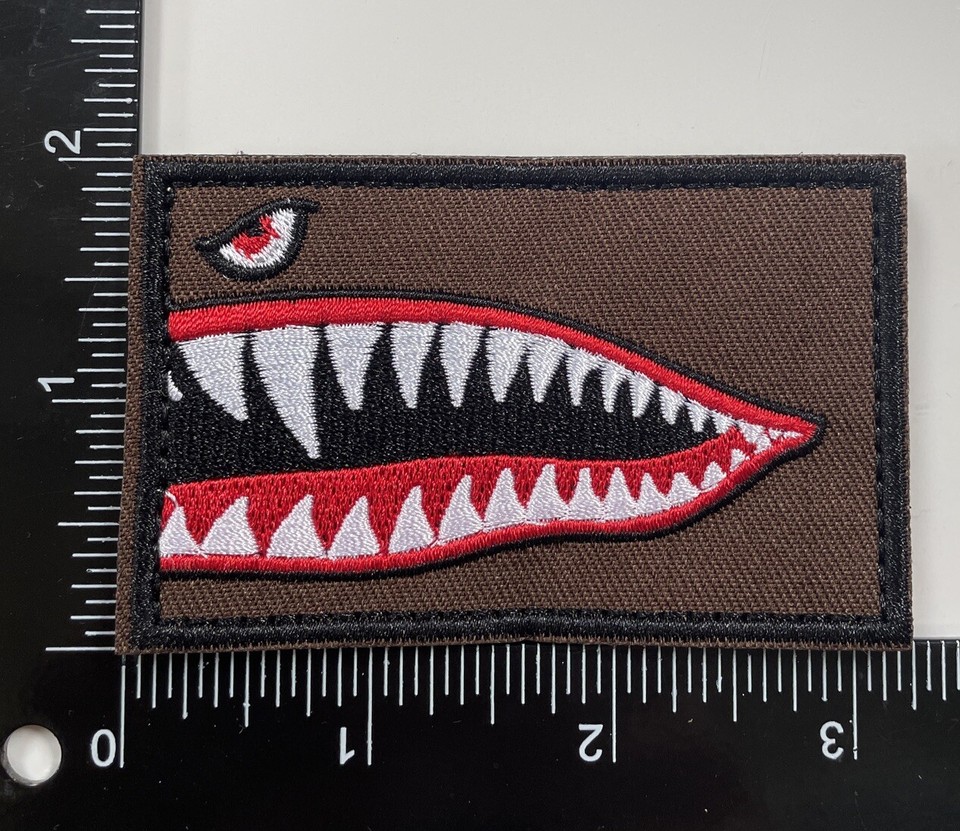 Flying Tigers P40 Shark Mouth Attack WW2 Warthog Tactical Morale Patch ...