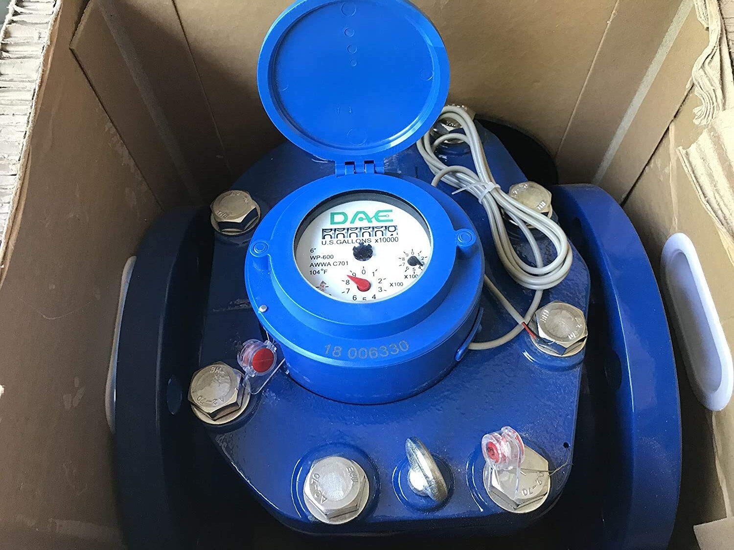 DAE WP-600P 6" Woltmann Helix Water Meter, Pulse Output, Gallon | eBay
