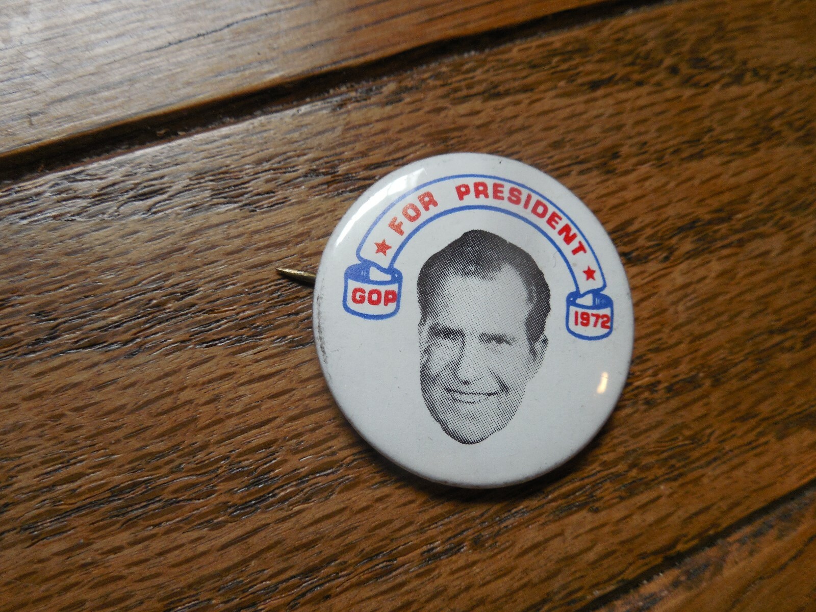 Richard Nixon Presidential Political Pin Back Campaign 1972 Lapel Badge ...