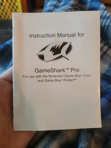 Gameshark Pro Instruction Manual for Game Boy Color NICE | eBay