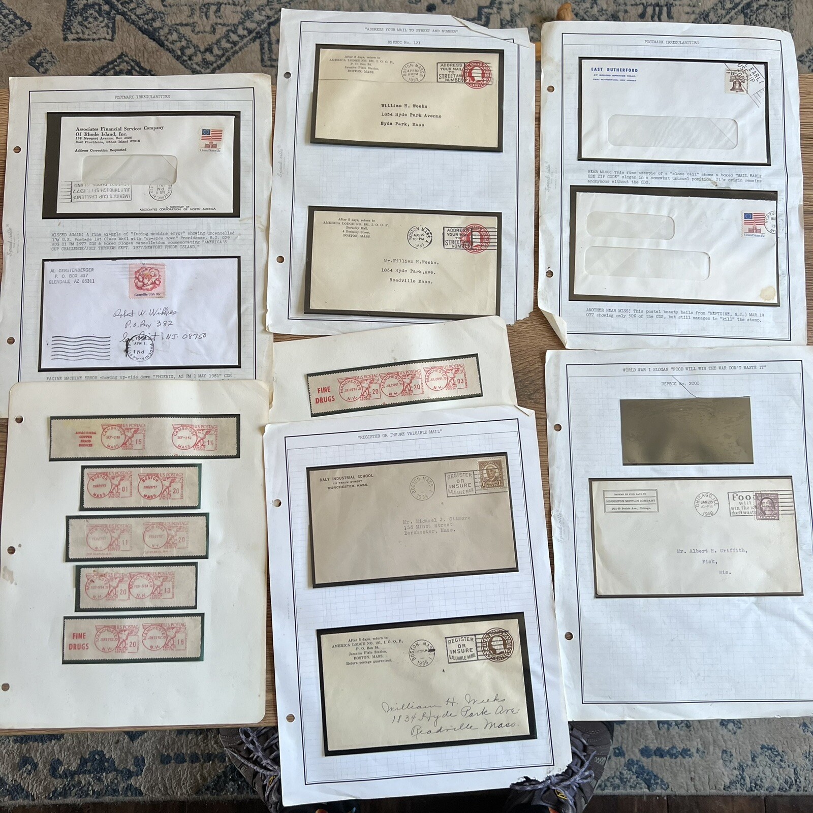 vintage Collectible U.S. postmark irregularities canceled stamps | eBay