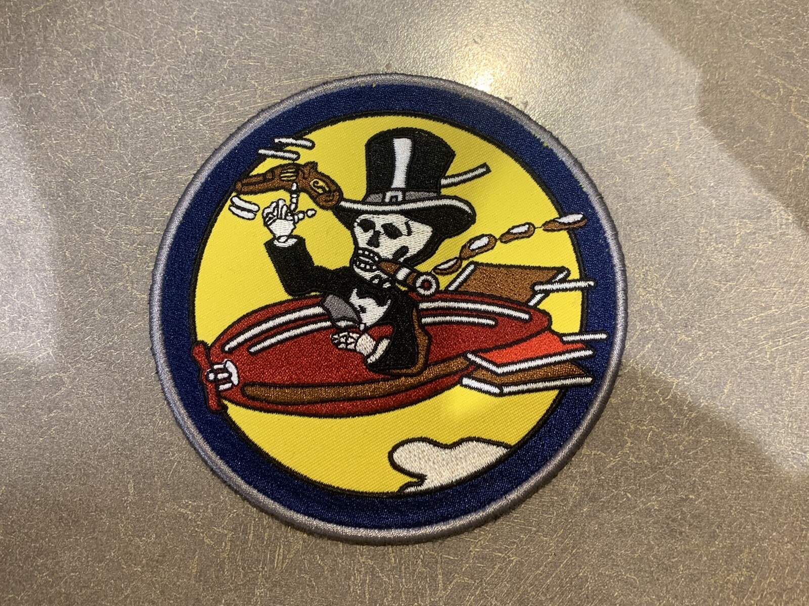 CUSTOM MADE 85th Bomb Squadron Skull Cigar Rocket Ship Patch Skeleton ...