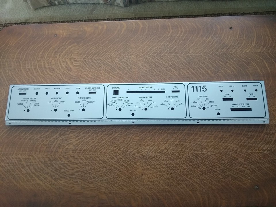 SUN Engine Analyzer 1115 Control Panel Graphics | eBay