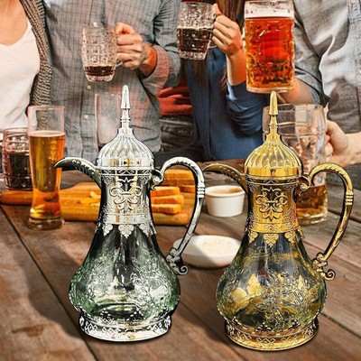 Arabic Coffee Pot Arabic Tea Pot Practical 1.6L Beverage Dispenser ...