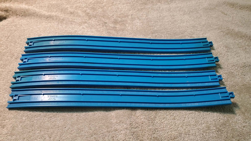 4 Tomy Trackmaster Thomas The Tank Engine Long Curved Blue Track ...