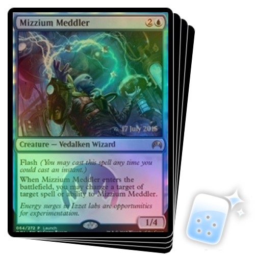 FOIL MIZZIUM MEDDLER (MAGIC ORIGINS LAUNCH) X4 Promo Magic MTG MINT ...