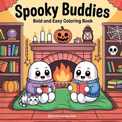 Revive Coloring Bo Bold & Easy Spooky Buddies Coloring B (Paperback ...