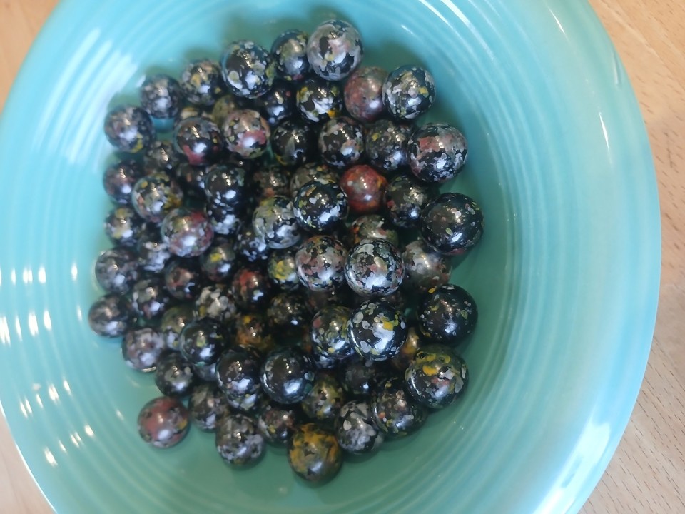 80 Vtg Old School Vacor Toxic Avenger Guinea Planet Pre-Galaxy Marbles ...