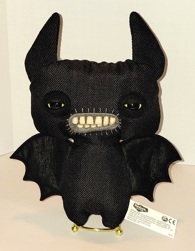 RARE FUGGLER 2018 CHASE Winged BAT Black Glow In The Dark Teeth Count ...