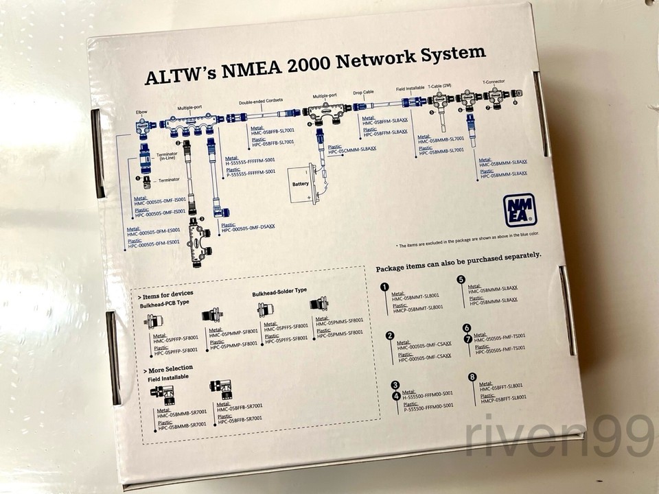 Amphenol LTW NMEA 2000 Pro Network Starter Kit w/ Cables, Multi-Tees ...