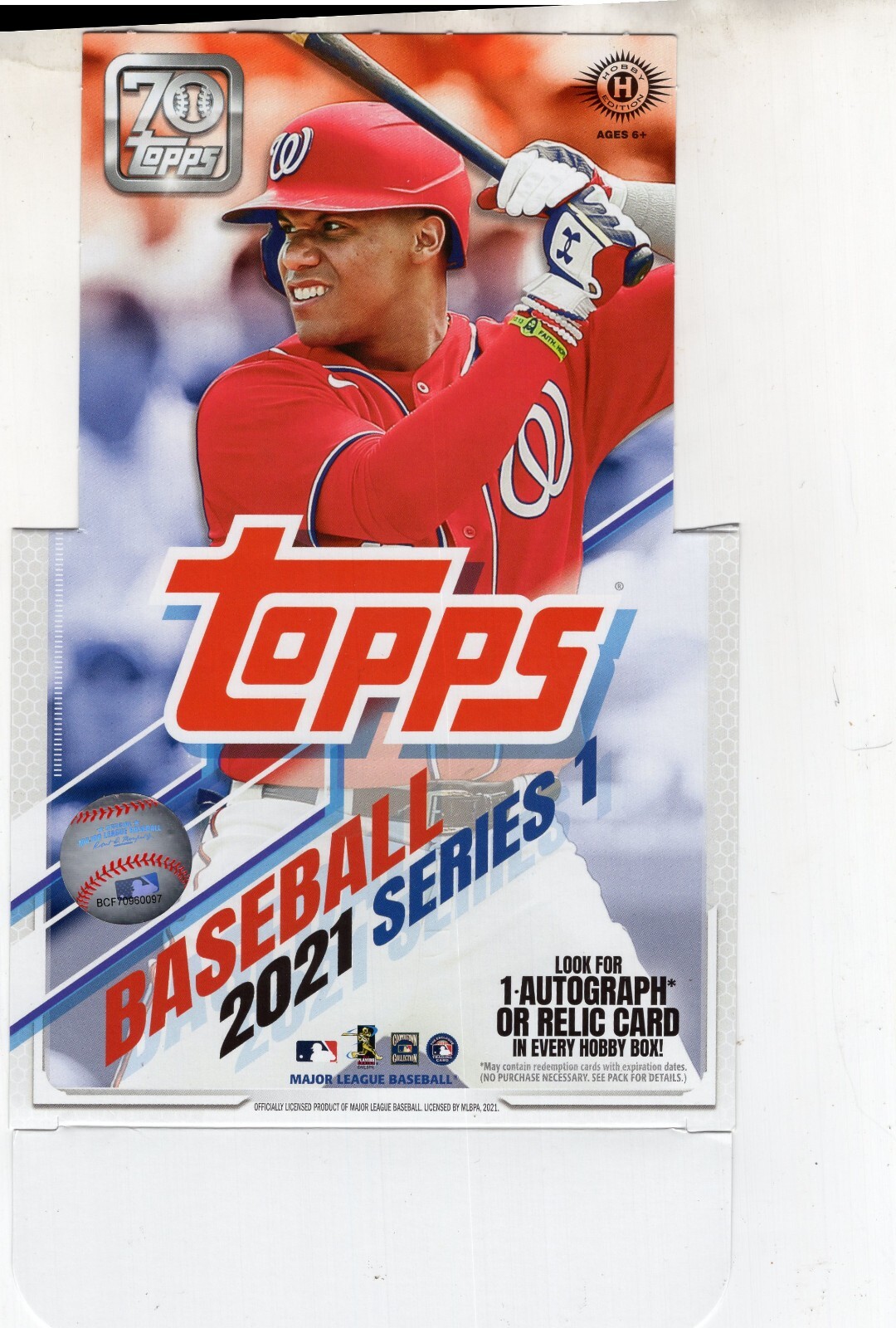 2021 Topps Series One Hobby Box Display Panel Juan Soto | eBay