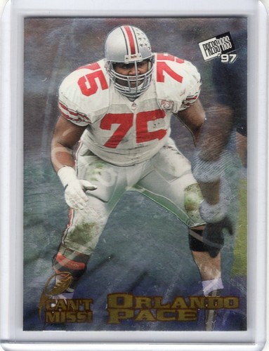 ORLANDO PACE 1997 Press Pass CAN'T MISS ROOKIE CARD #4 - RAMS | eBay